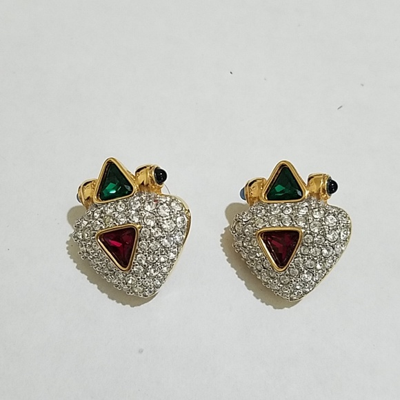Swarovski | Jewelry | Swarovski Swan Signed Stud Earrings | Poshmark